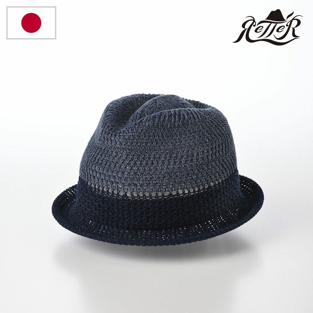 レッター ソフトハット Linen Pitch Hat（リネン ピッチ ハット） ネイビー | 帽子通販 時谷堂百貨【公式】